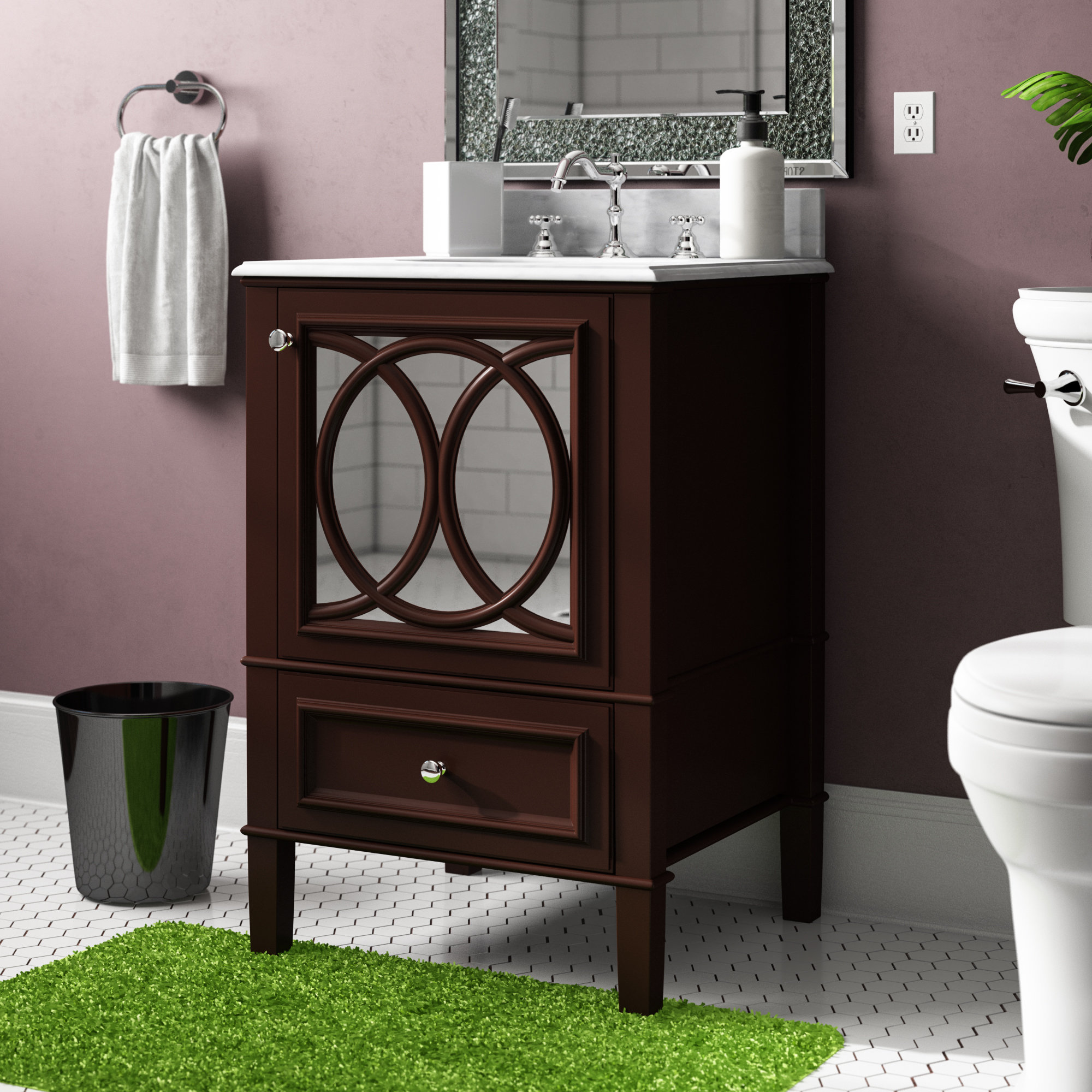 Winston Porter Brendale 24" Single Bathroom Vanity Set & Reviews | Wayfair