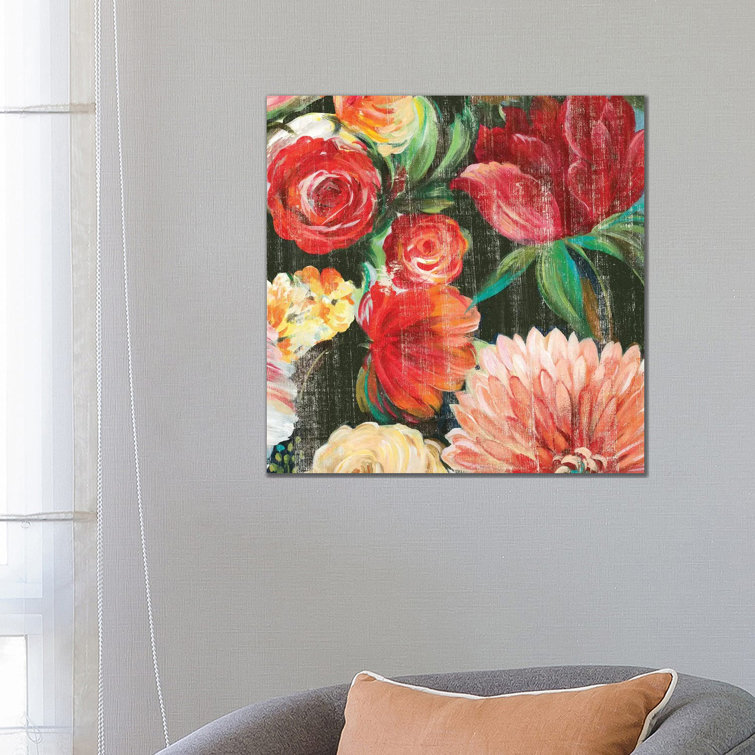 Rosalind Wheeler Lavish Blooms II by - Wrapped Canvas Graphic Art ...