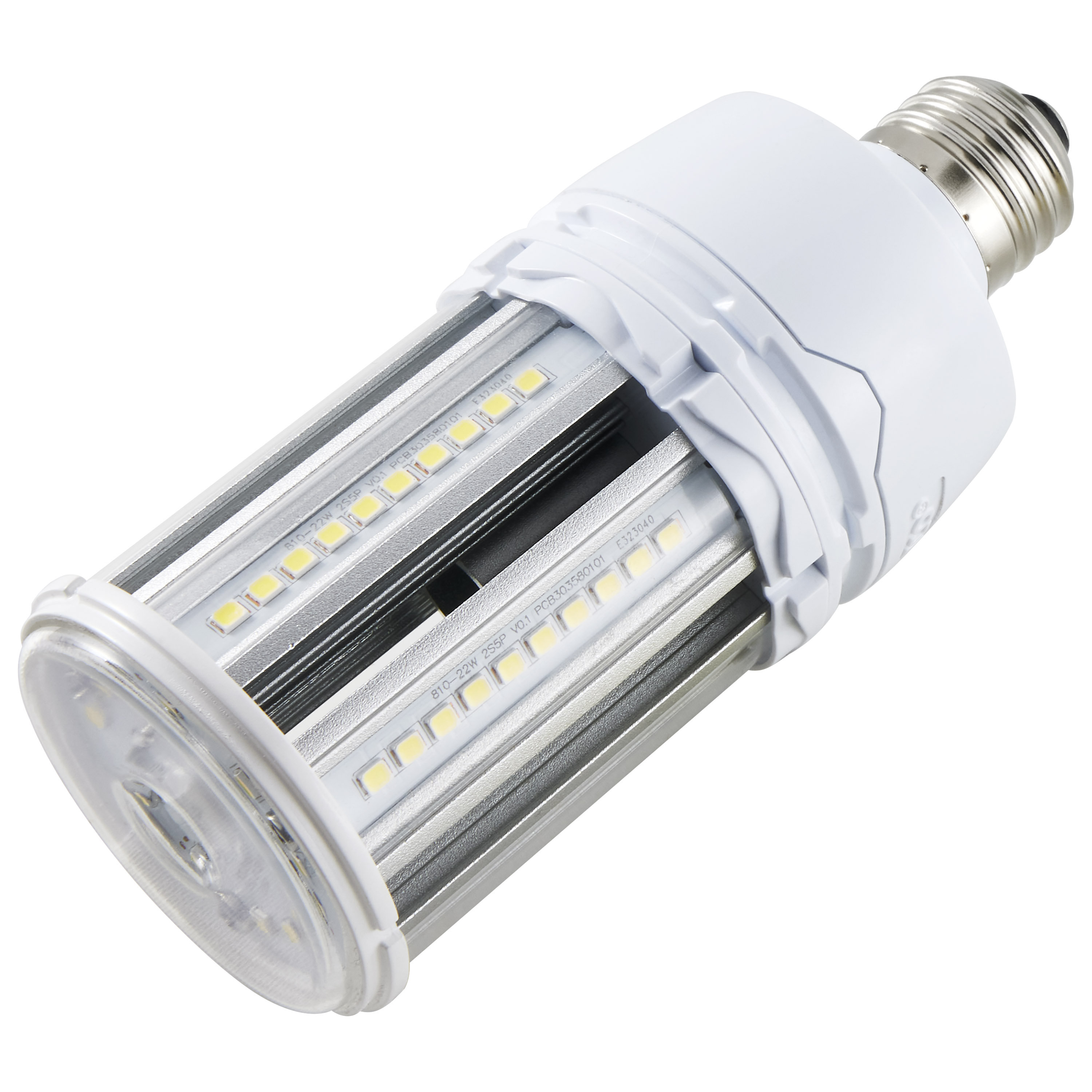 Satco 22 Watt, Corncob LED, Non-Dimmable Light Bulb, E26/Medium ...