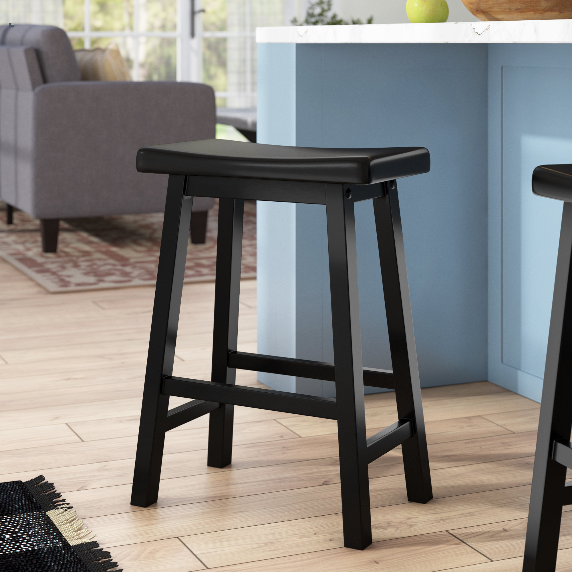 Beachcrest Home Kirkwood Solid Wood Counter & Bar Stool & Reviews | Wayfair