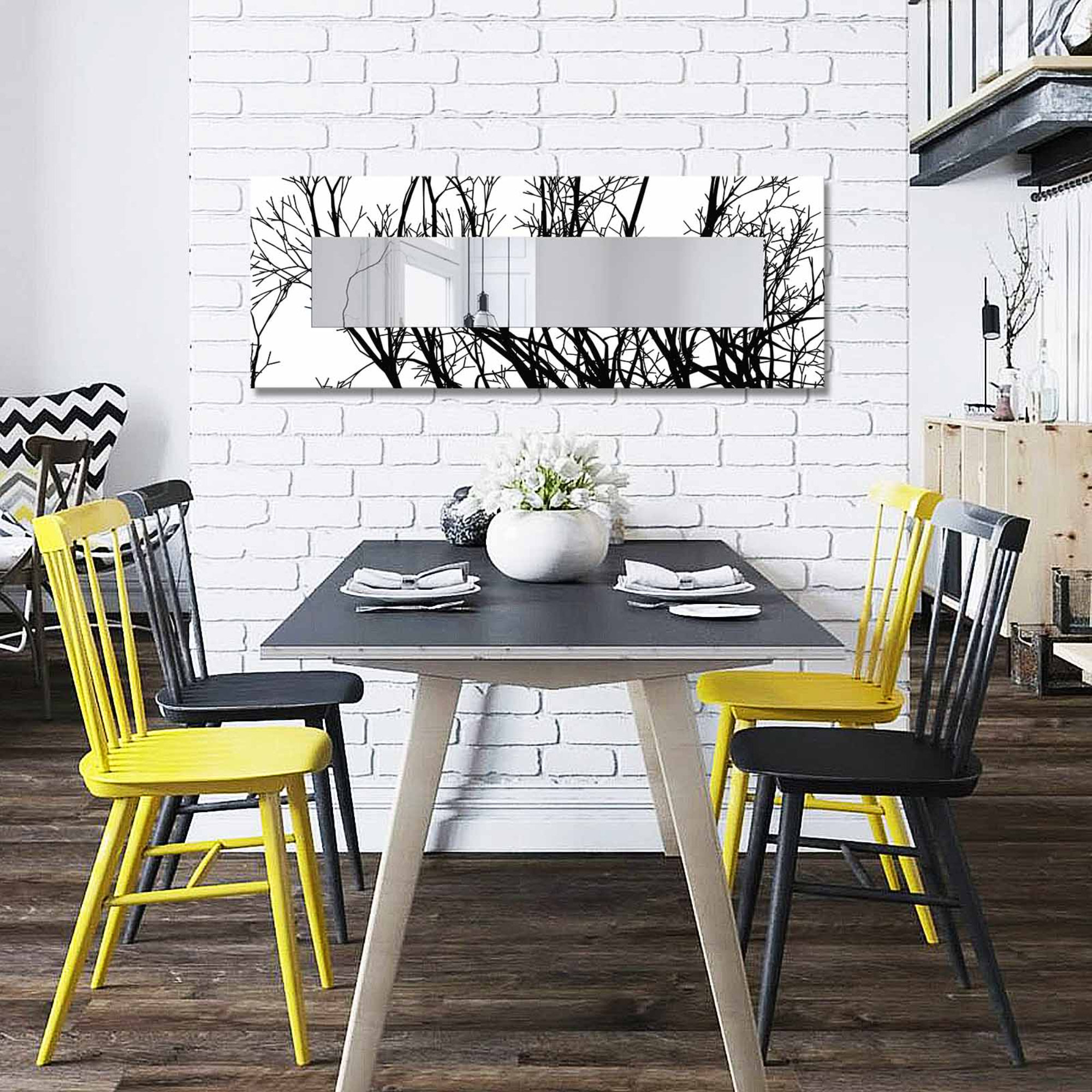 East Urban Home Rectangle Wood Wall Mirror | Wayfair