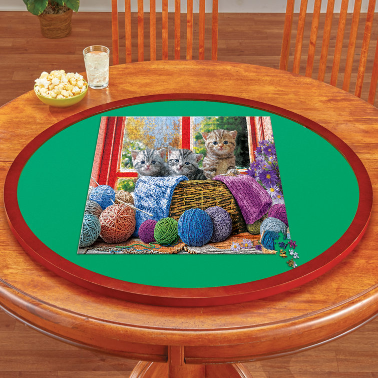 Winston Brands Rotating Lazy Susan Jigsaw Puzzle Spinner Table ...
