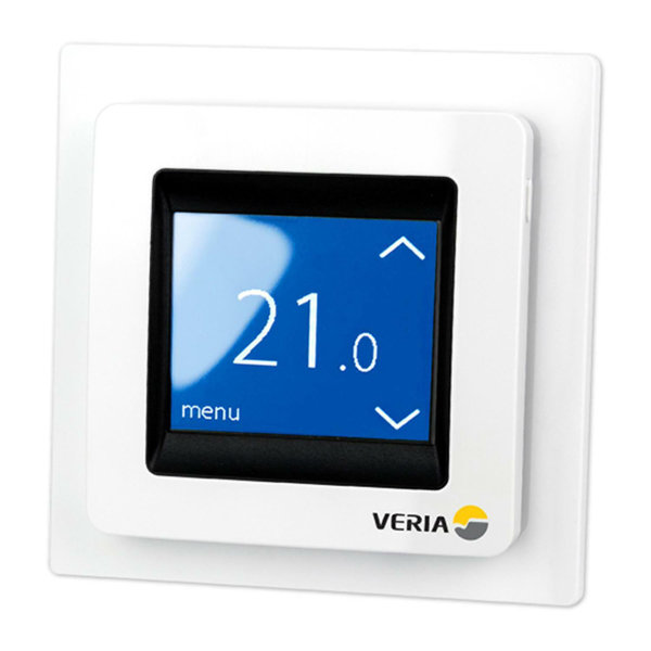 Veria White/Blue/Black Universal Touch Screen Programmable Thermostat ...