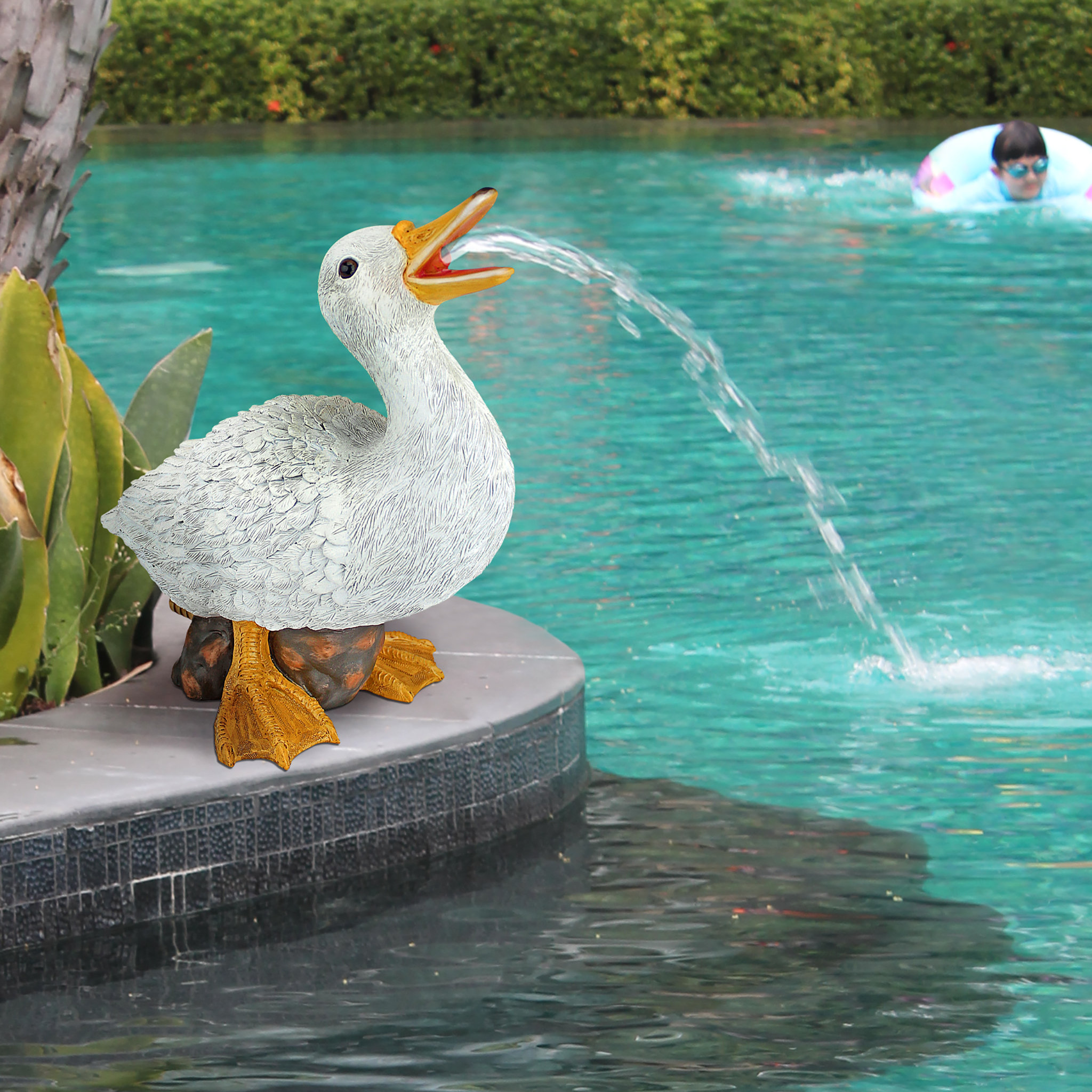 Design Toscano Darnell the Duck Spitter Piped Statue | Wayfair