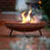 Borough Wharf Capri fire pit 58cm, fireplace for garden terrace heating ...