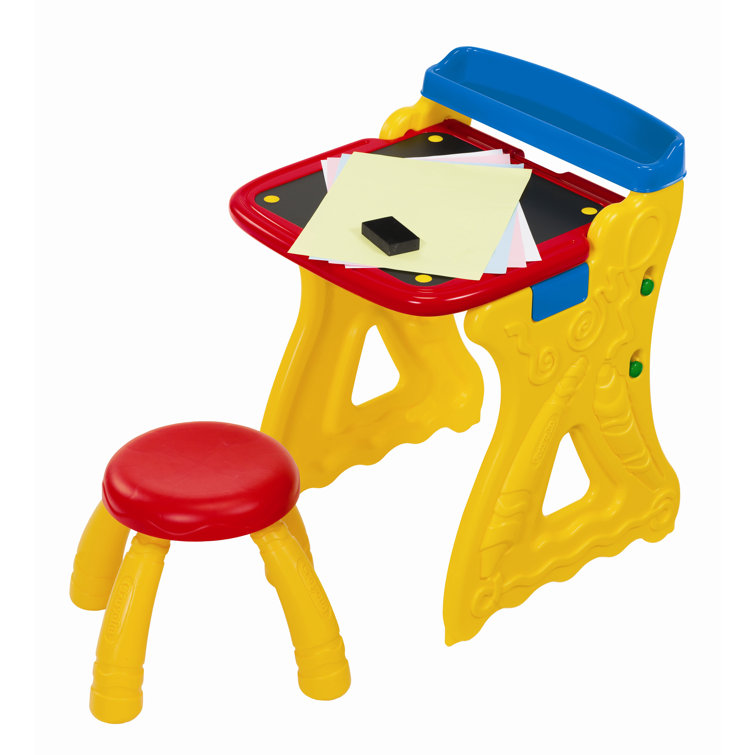 Grow 'n Up Crayola Kids Rectangular Arts And Crafts Table and Chair Set ...