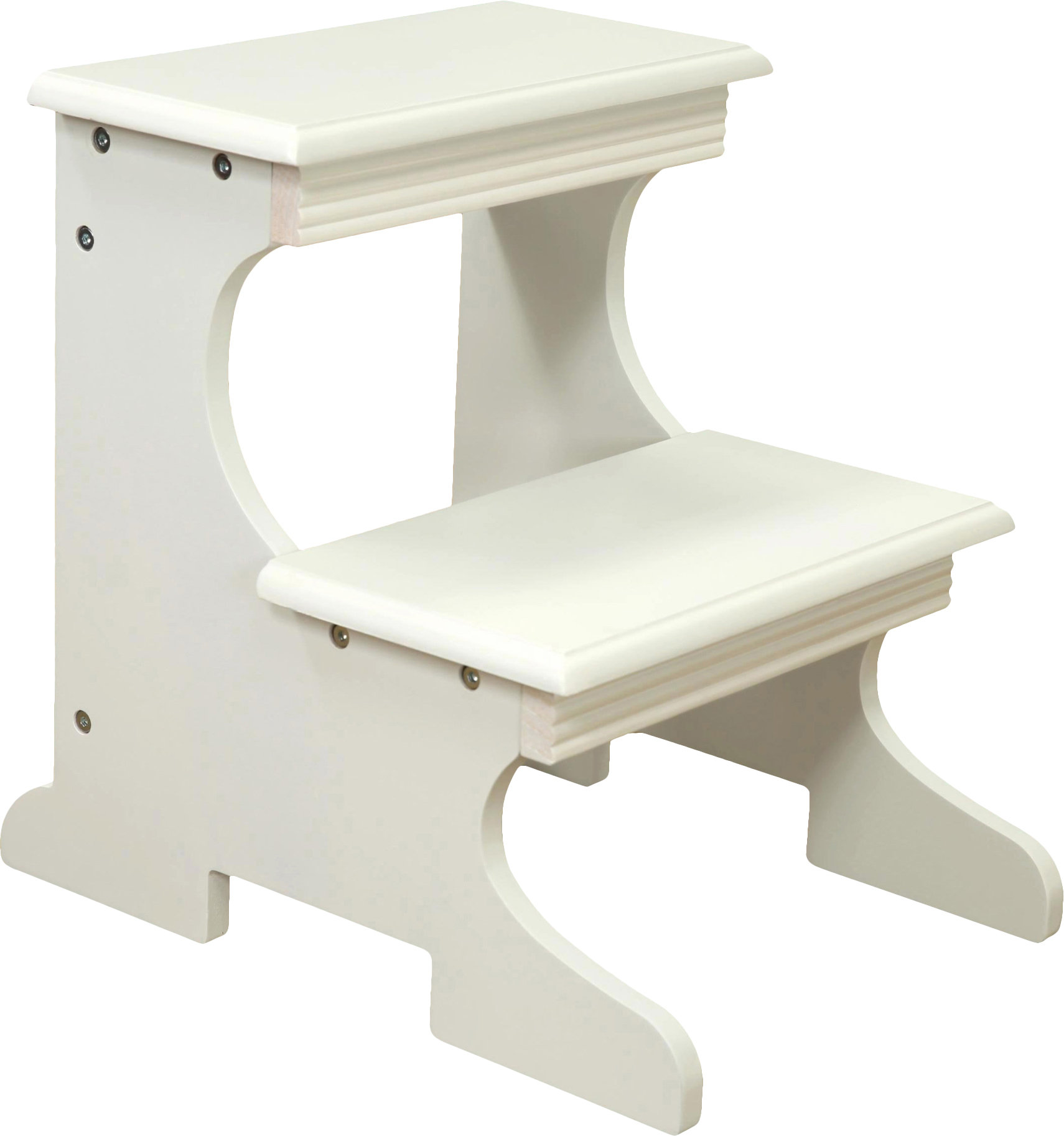 Charlton Home® Crestside 2 - Step Wood Step Stool & Reviews | Wayfair