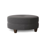 Farmhouse & Rustic Round Ottomans | Birch Lane