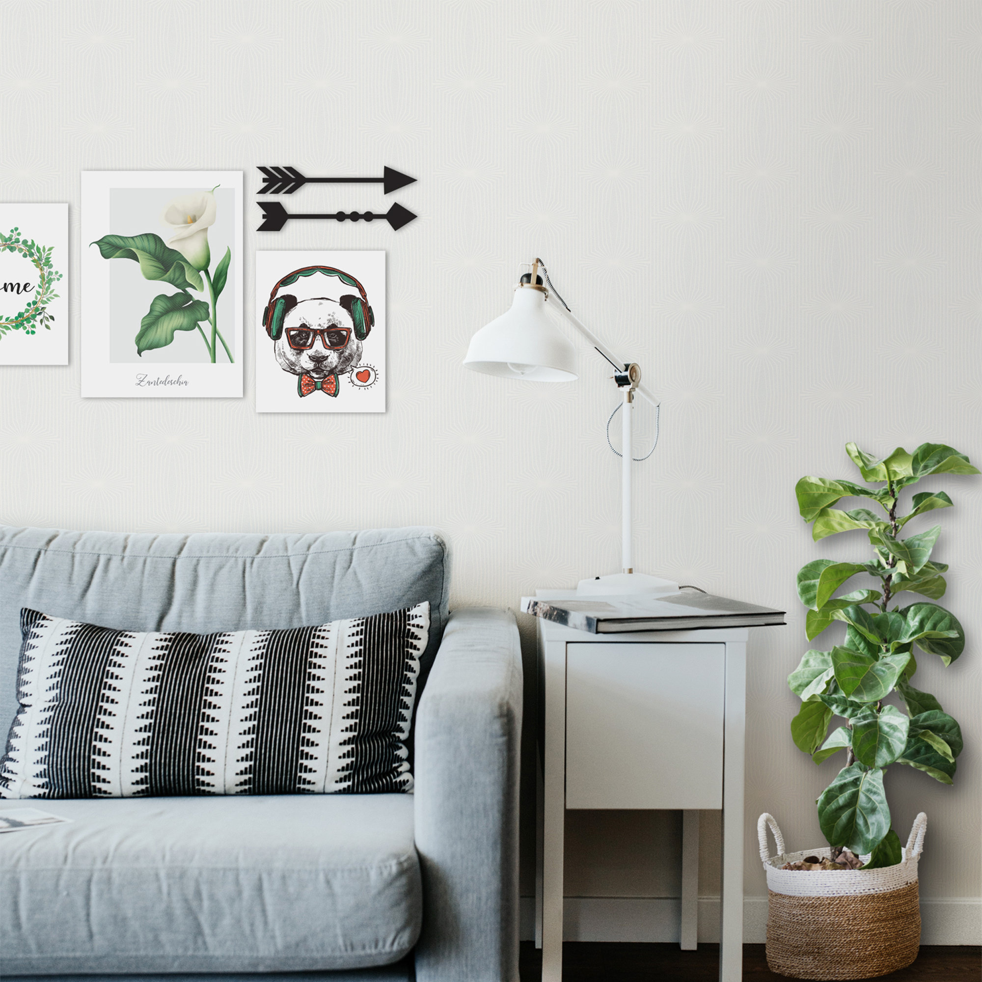 Orren Ellis Garuda Geometric Wallpaper | Wayfair