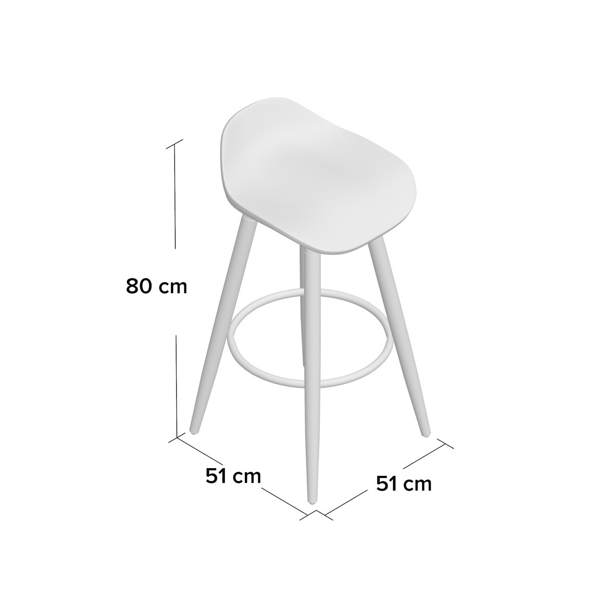 17 Stories Trisha 80 cm Bar Stool & Reviews | Wayfair.co.uk