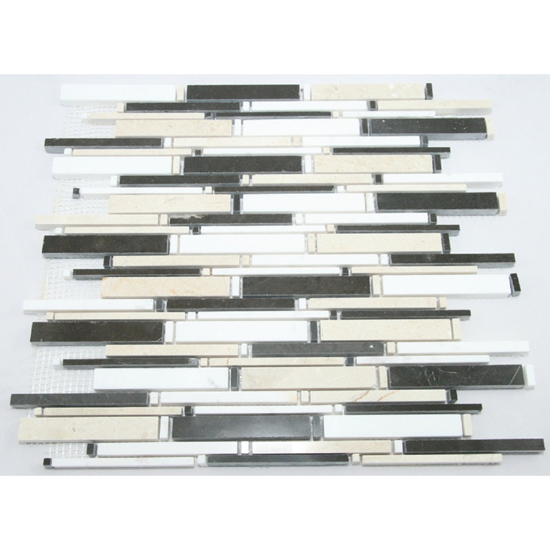 ES Stone Natural Stone Linear Mosaic Wall & Floor Tile | Wayfair