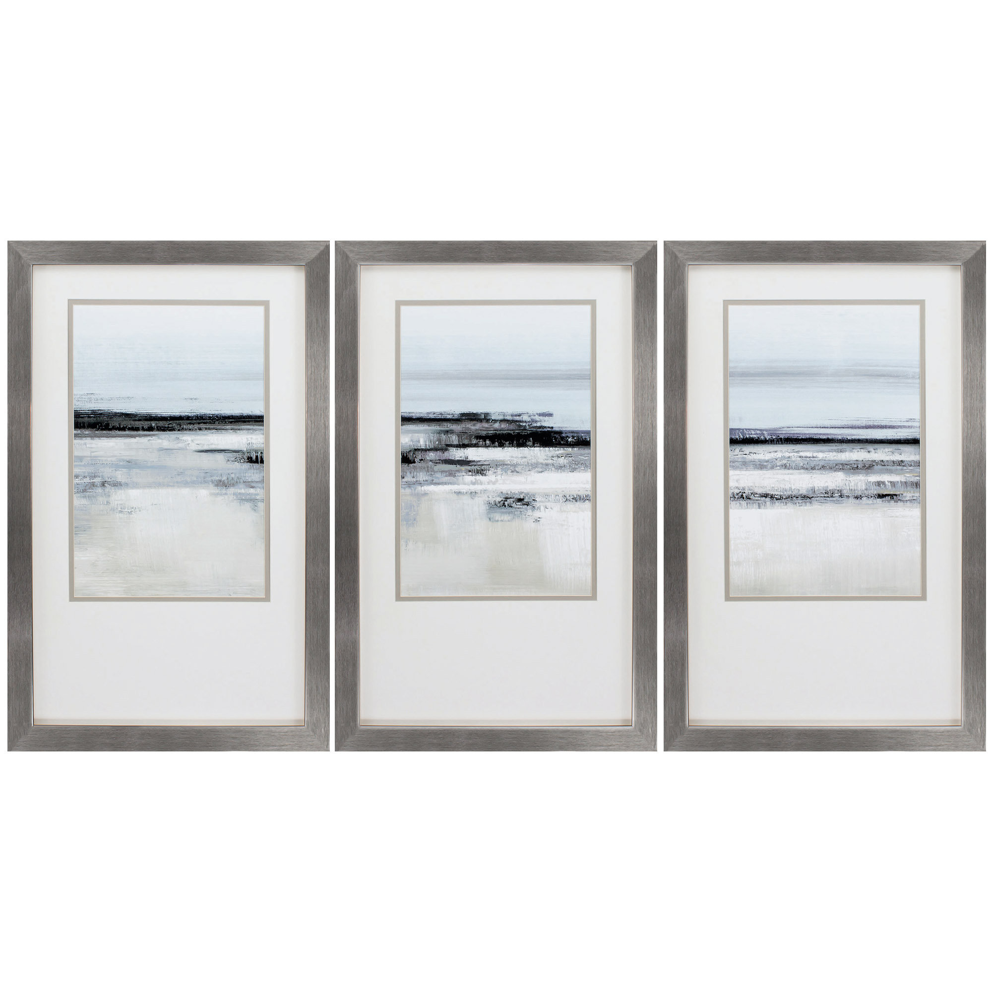 Wrought Studio Landform I - 3 Piece Picture Frame Painting | Wayfair