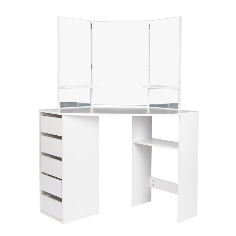17 Stories Gillan Dressing Table with Mirror | Wayfair.co.uk