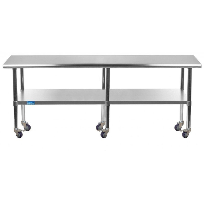Amgood Stainless Steel Work Table with Undershelf | Wayfair