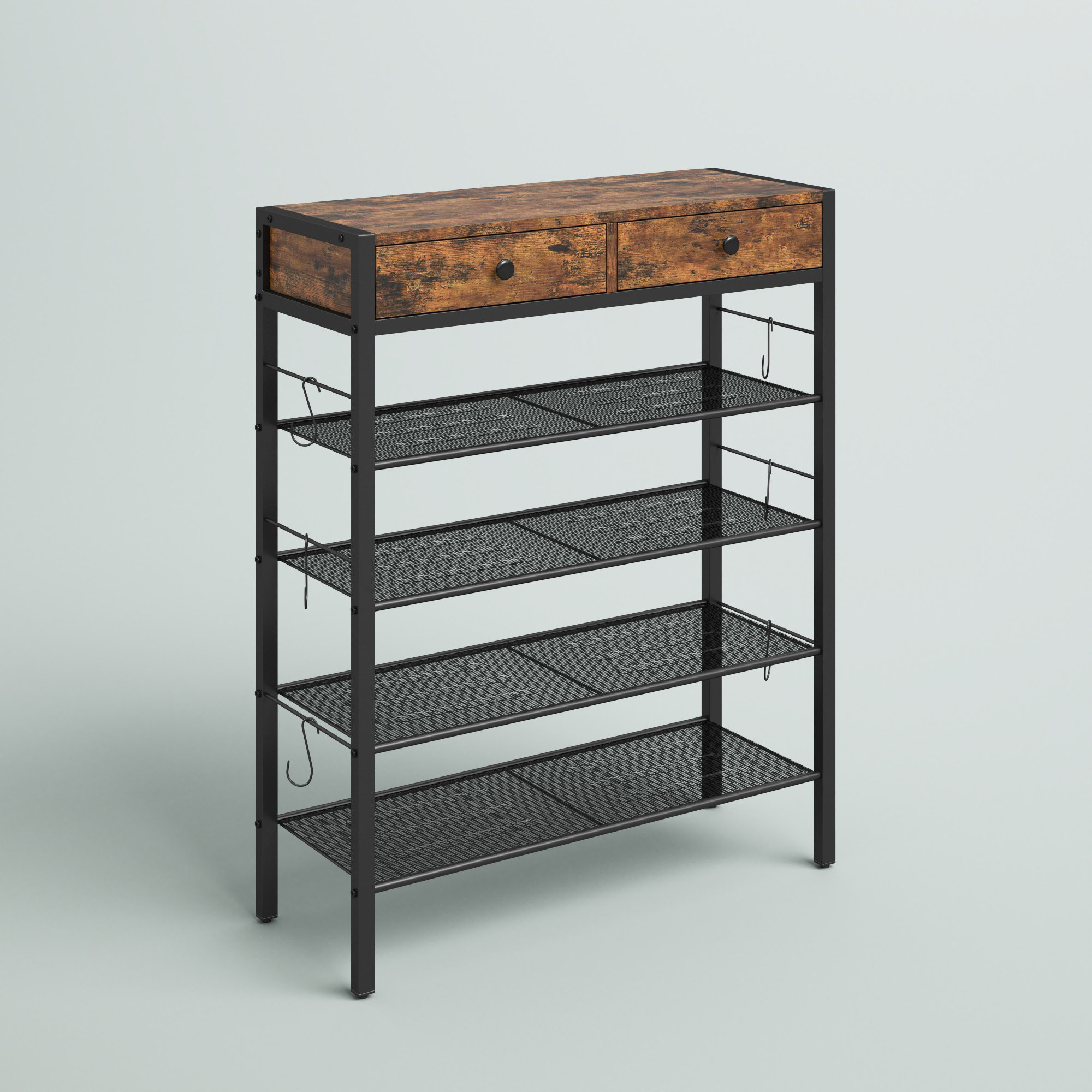 Steelside™ 12 Pair Shoe Rack & Reviews | Wayfair