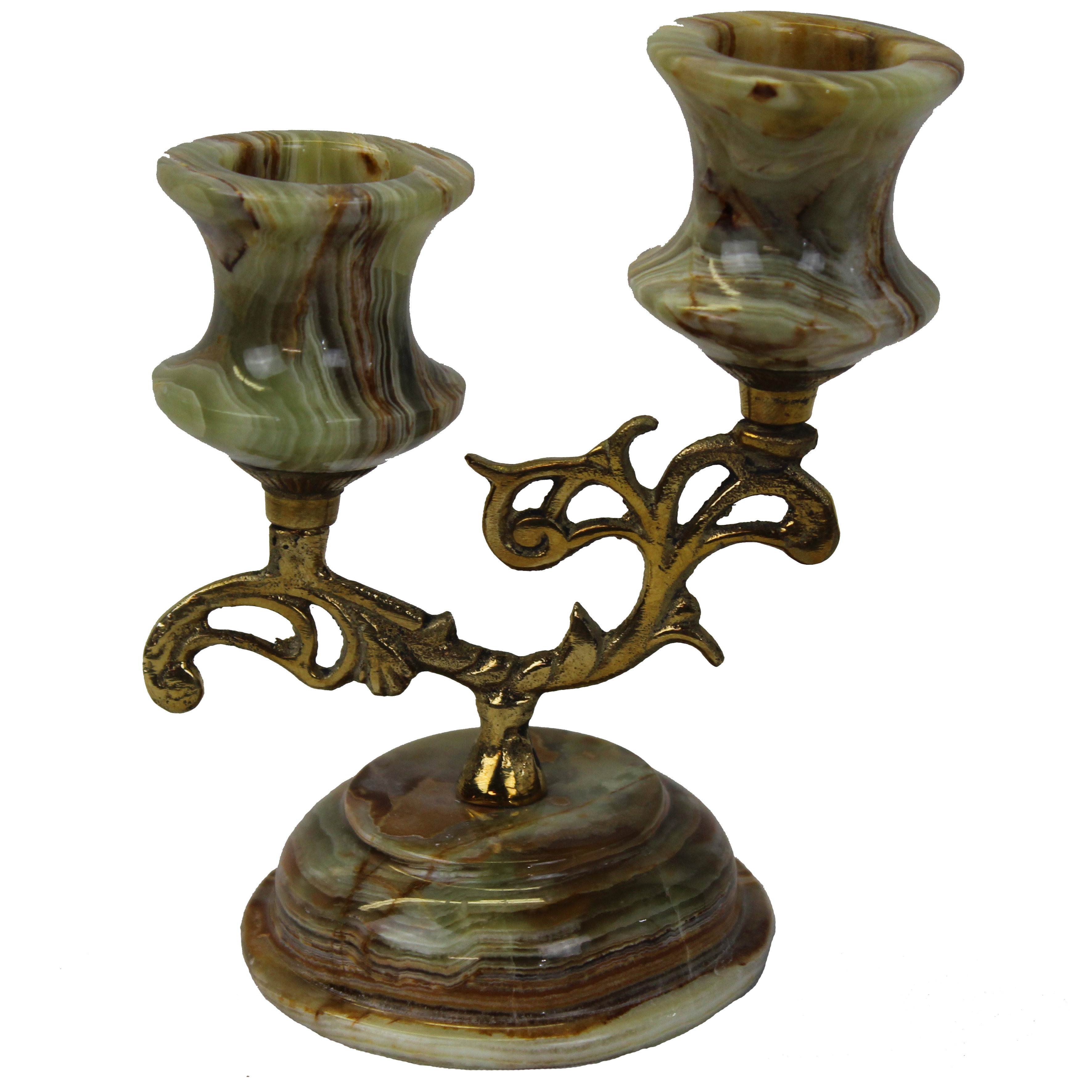 Fleur De Lis Living Handcrafted Stone Candlestick | Wayfair