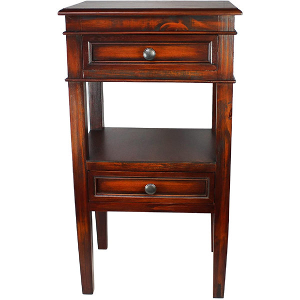 Red Barrel Studio® Omar 12'' Tall 2 - Drawer End Table | Wayfair
