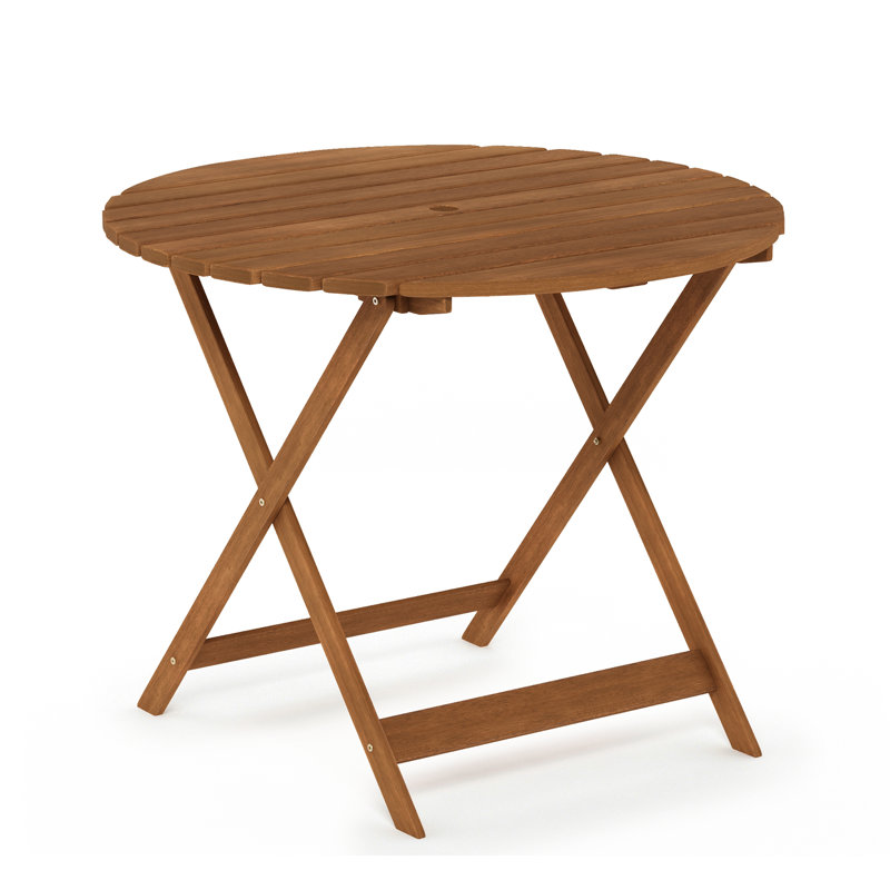 Rosecliff Heights Navin Folding Wooden Bistro Table & Reviews | Wayfair