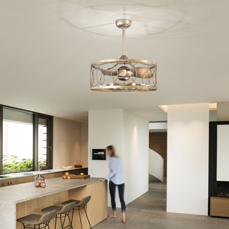 Laurel Foundry Modern Farmhouse Seay 19.29'' Ceiling Fan with Light Kit ...