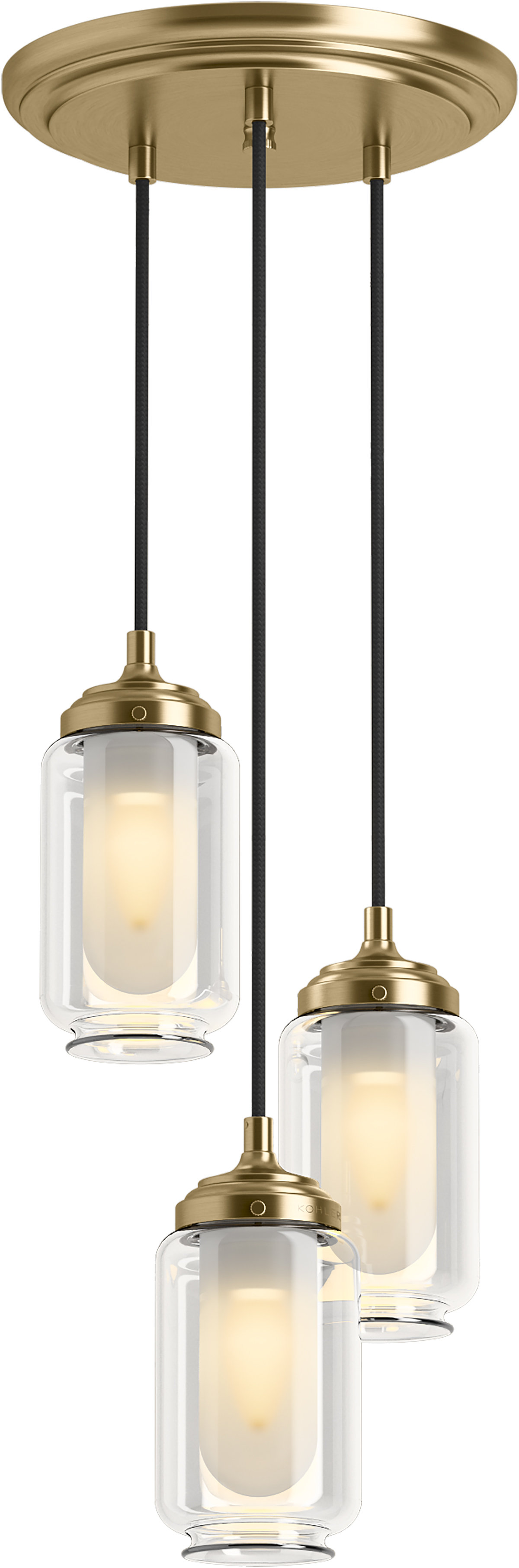 Kohler Artifacts 3 Light Pendant Lighting Fixture for Kitchen Island ...