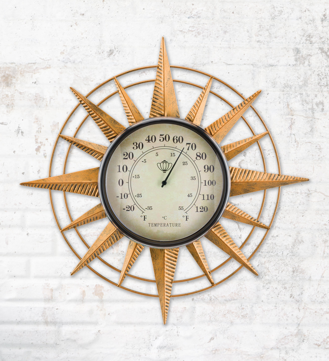 Rosdorf Park Compass Thermometer | Wayfair