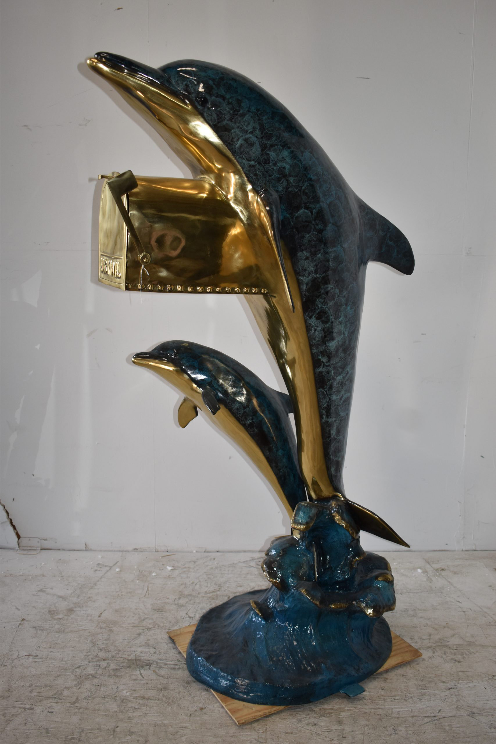 NIFAO Dolphins Mailbox Statue | Wayfair