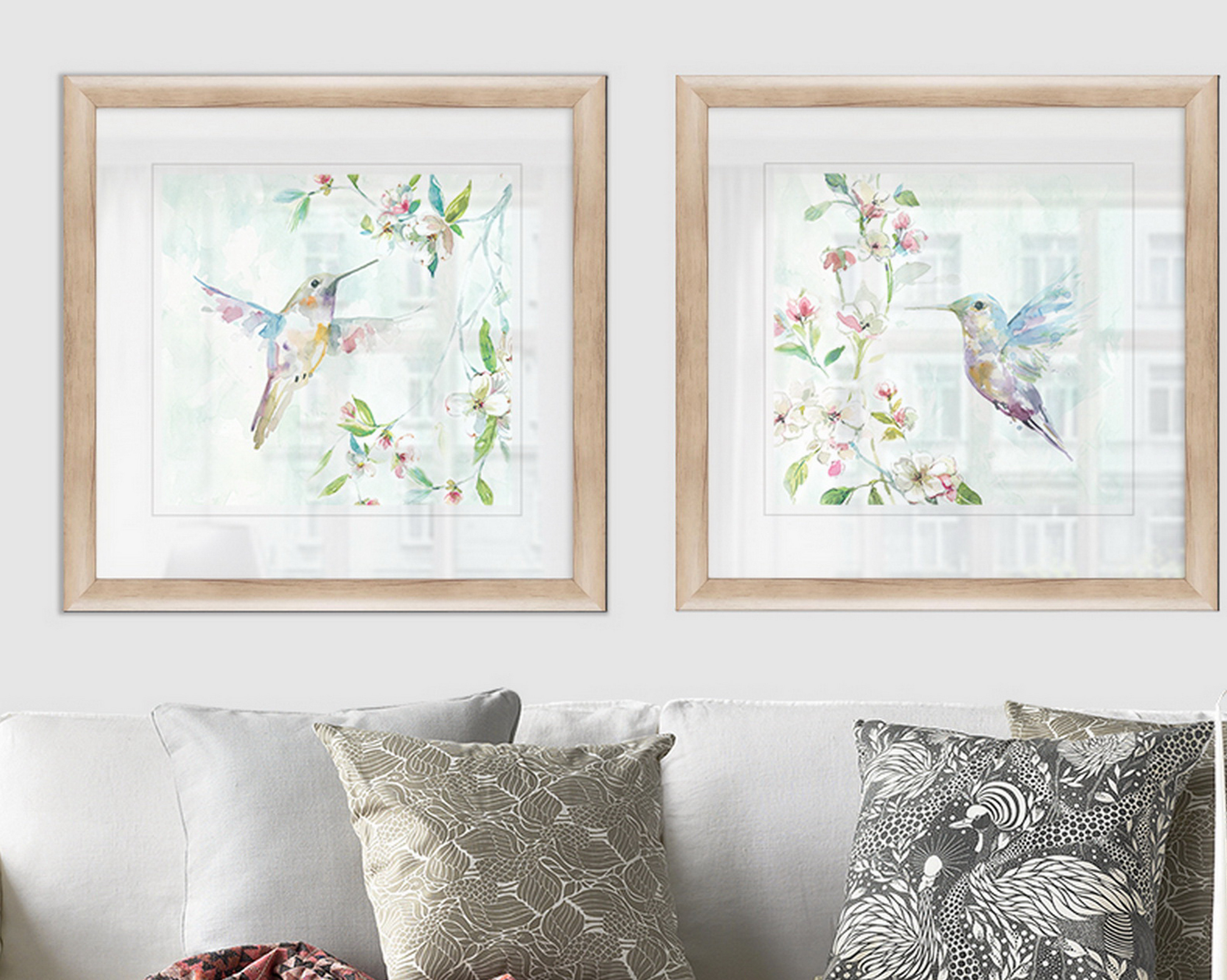Charlton Home® Hummingbird I - 2 Piece Picture Frame Print & Reviews ...
