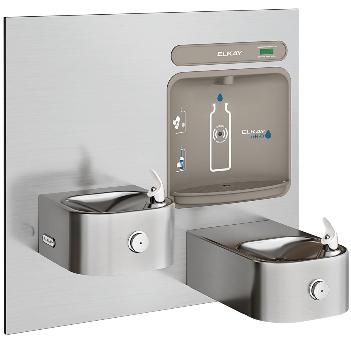 Elkay Wall Mount Bottle Filling Station & Drinking Fountains | Wayfair