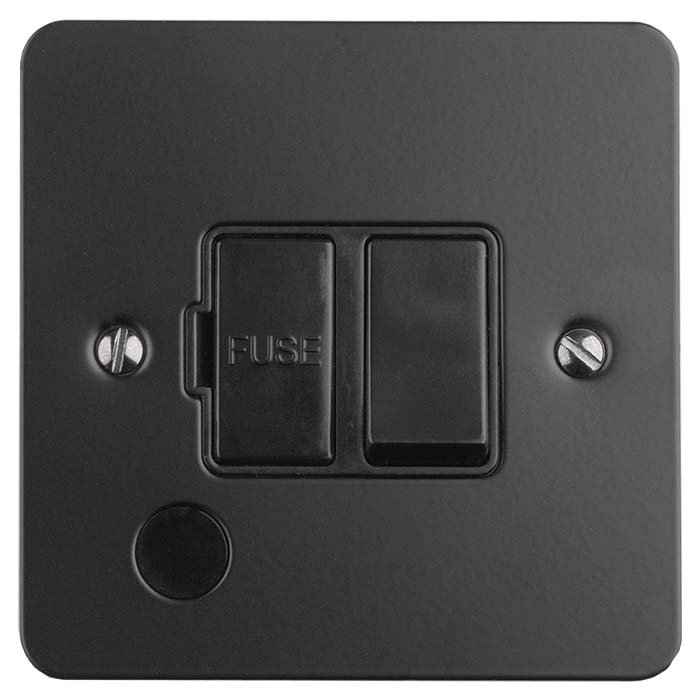 Eurolite Fuse Spur with Flex Black Trim Wall Mounted Light Switch ...