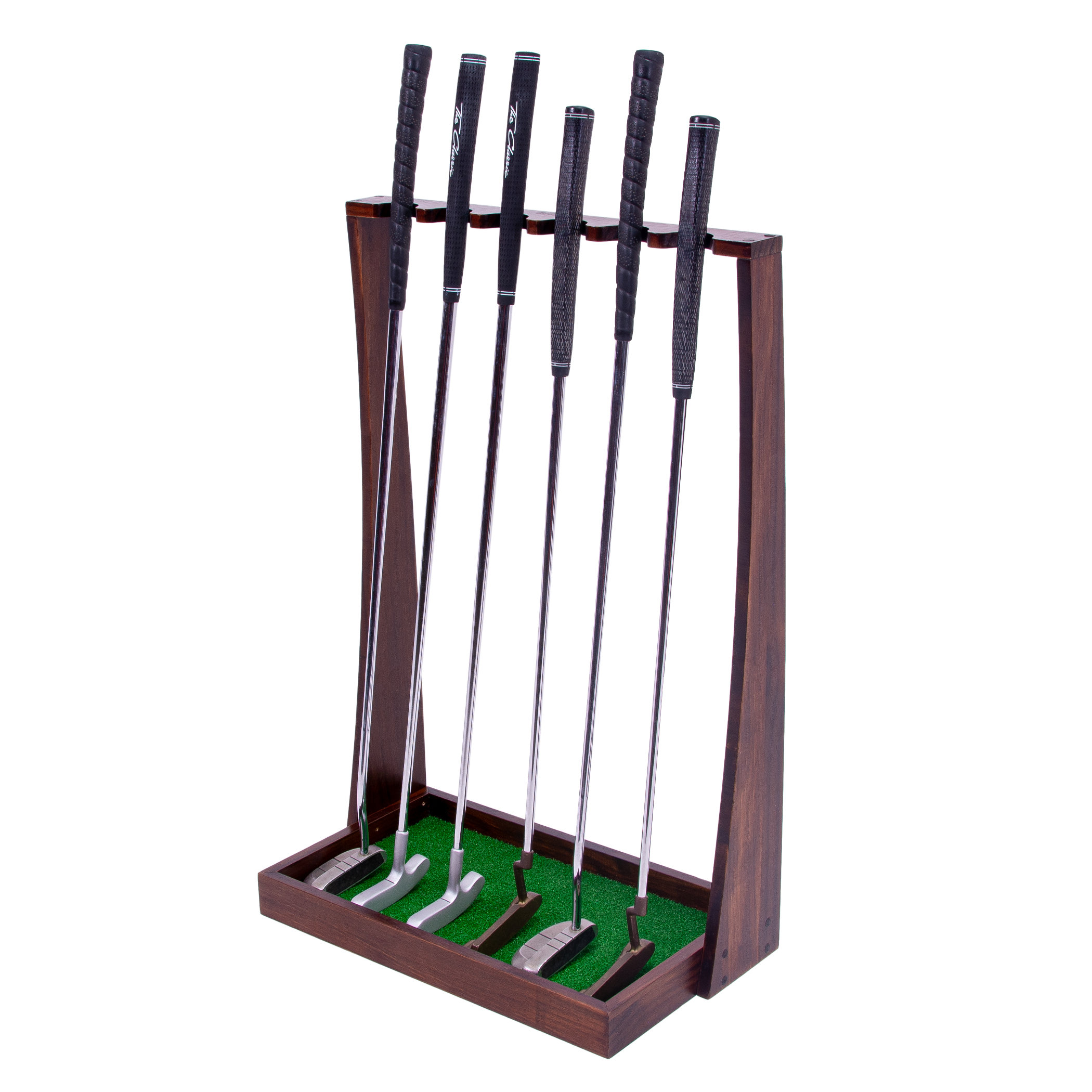 Gosports Premium Wooden Golf Putter Stand, Holds 6 Clubs & Reviews ...