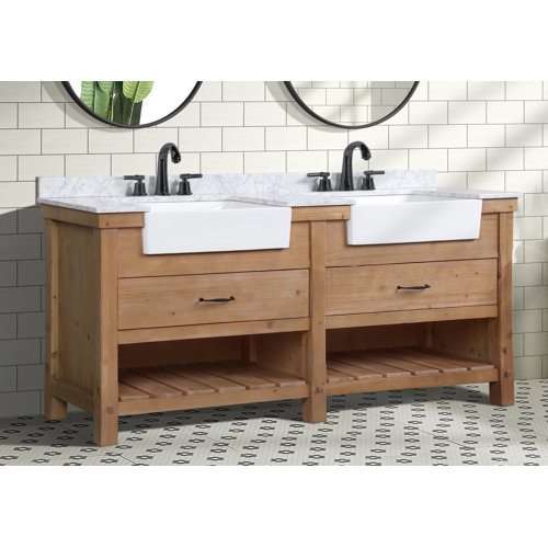 Three Posts Kordell 72" Double Bathroom Vanity Set & Reviews - Wayfair ...