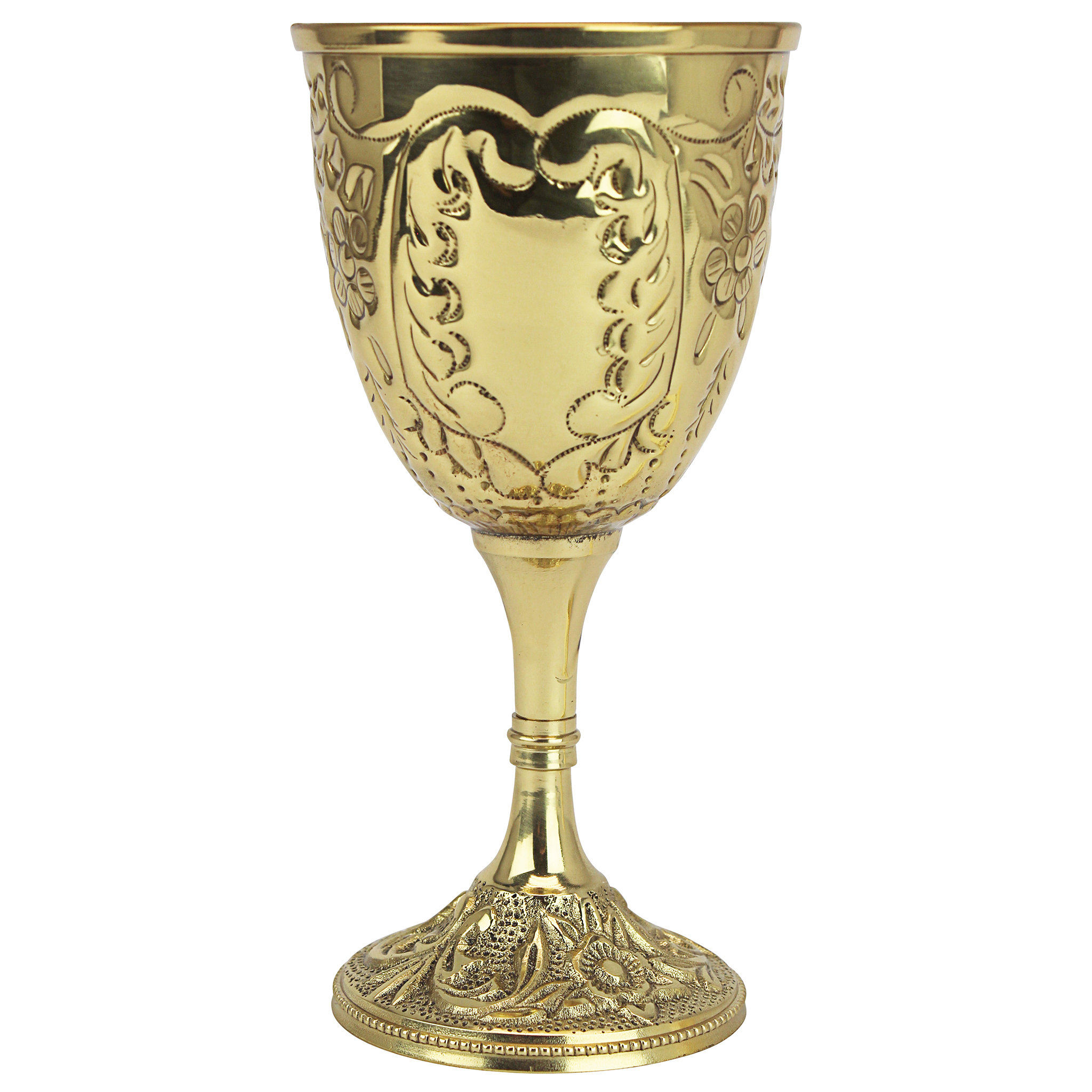 Design Toscano The King's Royal 8 oz. Brass Goblet & Reviews | Wayfair