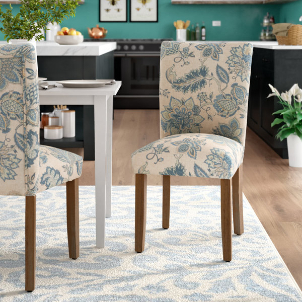 Blue-denim-dining-chairs | Wayfair
