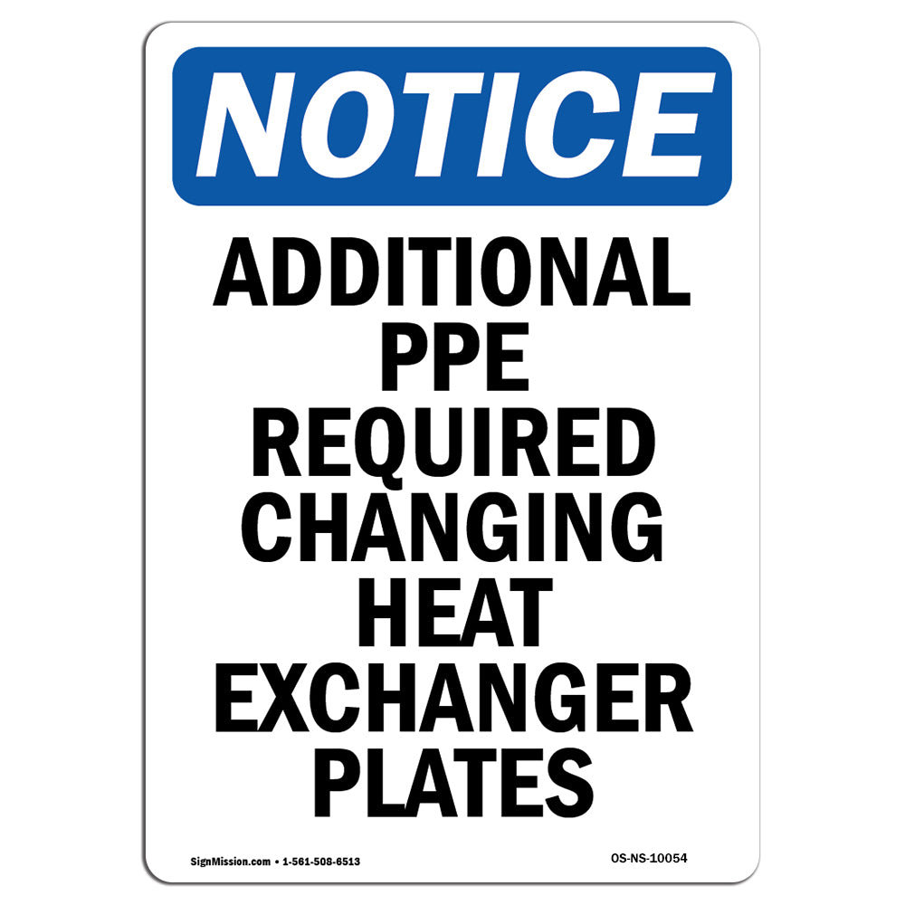 SignMission Osha Notice Additional Ppe Required Changing Sign | Wayfair