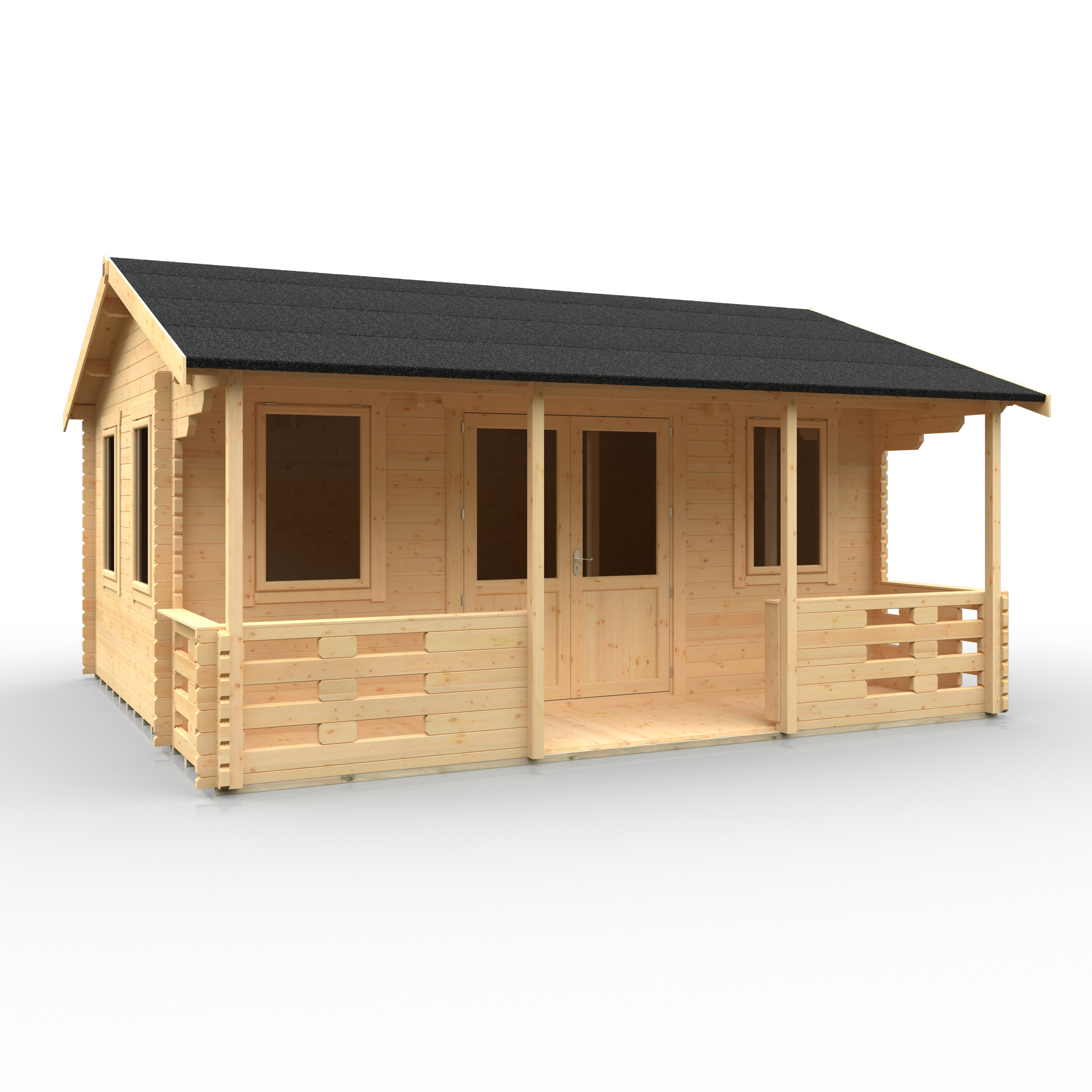 Tiger Sheds The Sigma Tongue & Groove Log Cabin 18x16w | Wayfair.co.uk