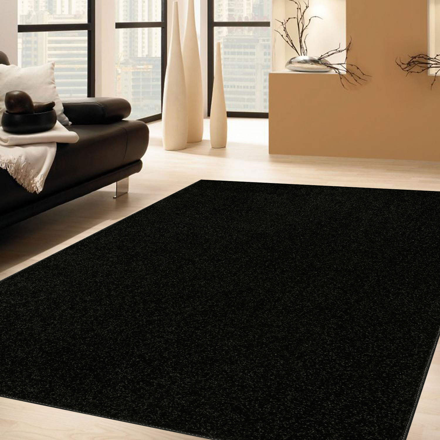 Latitude Run® Braided Area Rug in Black & Reviews | Wayfair