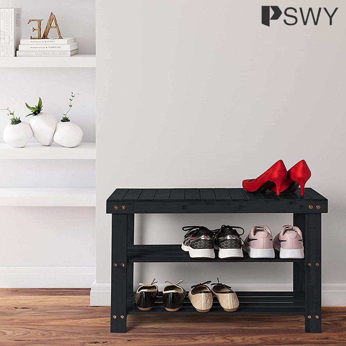 PSWY 6 Pair Shoe Rack | Wayfair