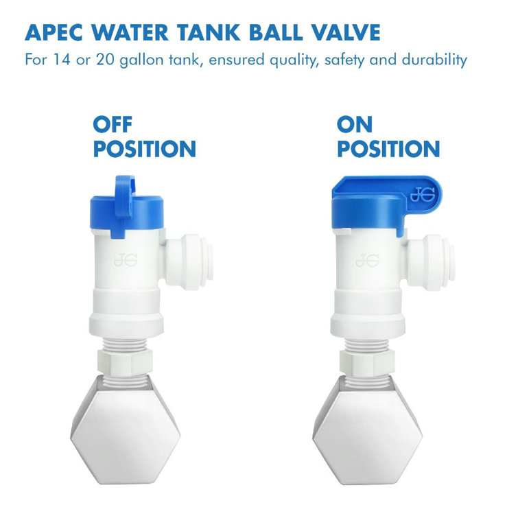 APEC WATER APEC Tank Ball Valve 3/4 in. NPTF 1/4 in. | Wayfair
