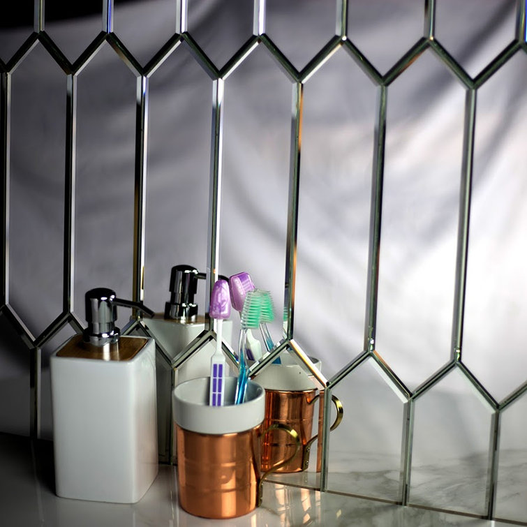 Abolos Reflections 3" x 12" Glass Field Tile & Reviews | Wayfair