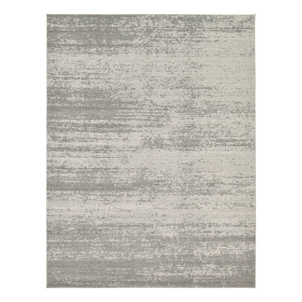 Wade Logan® Croslin Machine Woven / Power Loomed Performance Gray Rug ...