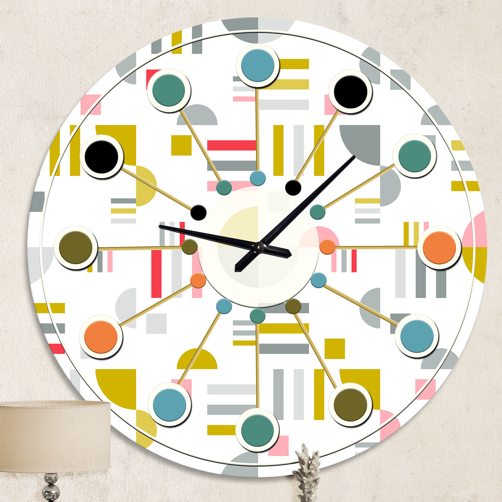 East Urban Home Retro Abstract Design XVI - Mid-Century Modern wall ...