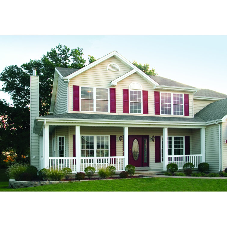 MidAmerica Mid-America Vinyl, Custom Two Equal Panels, Raised Panel ...