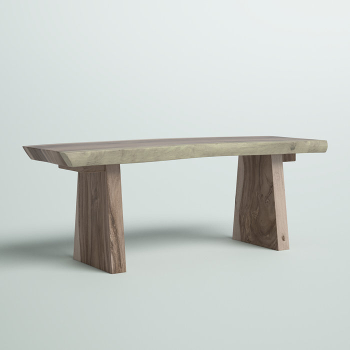 Steelside™ Kristofer Solid Wood Bench & Reviews | Wayfair