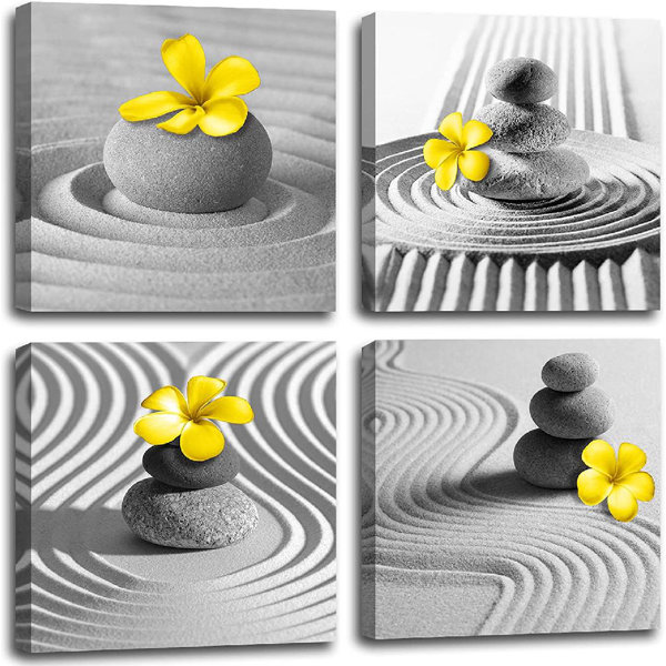 Latitude Run® 4 Piece Wrapped Canvas Graphic Art Set | Wayfair