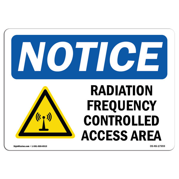 SignMission Radio Frequency Controlled Access Area Sign | Wayfair