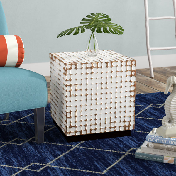 Wood Block Side Table | Wayfair