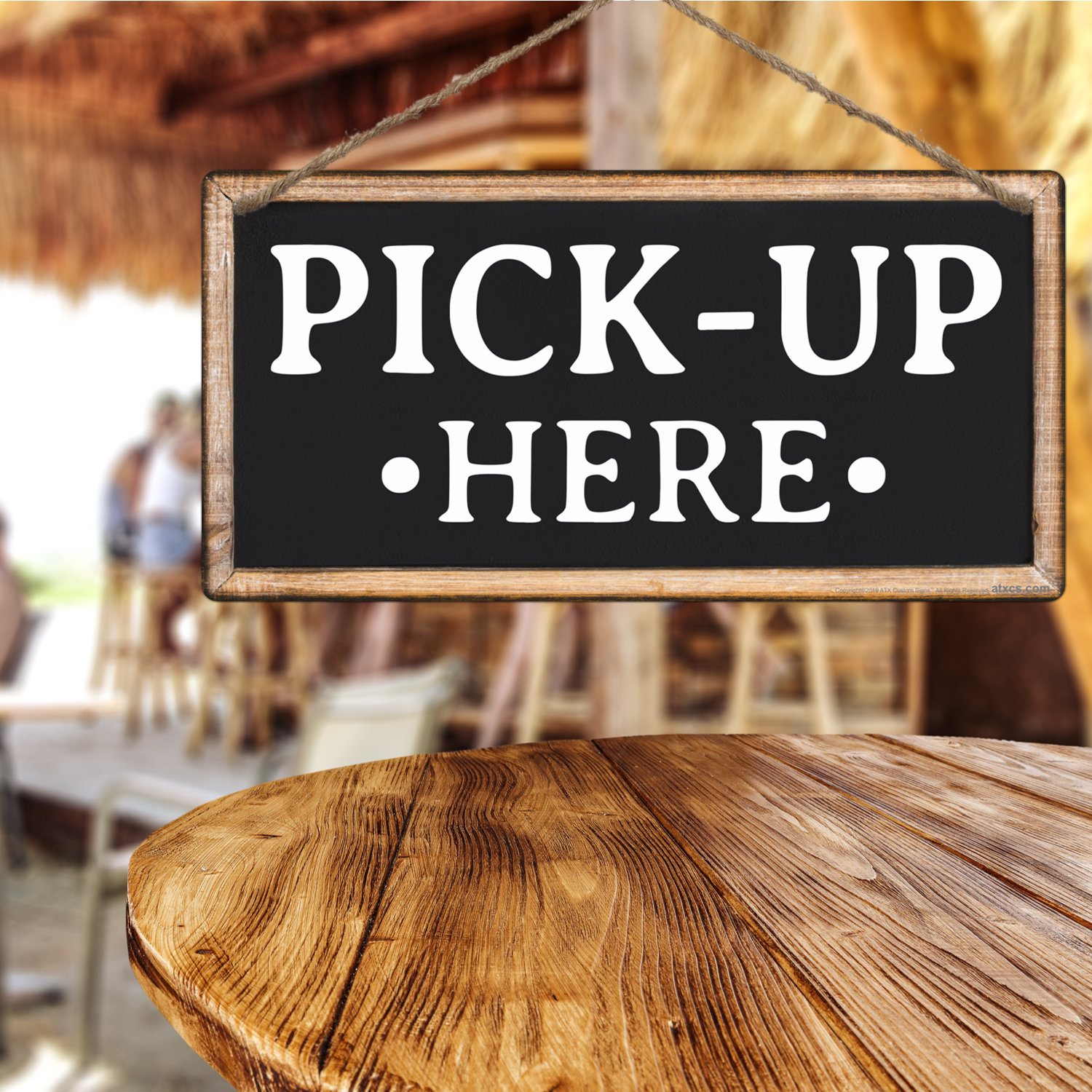 ATX CUSTOM SIGNS Pick up Here Sign | Wayfair