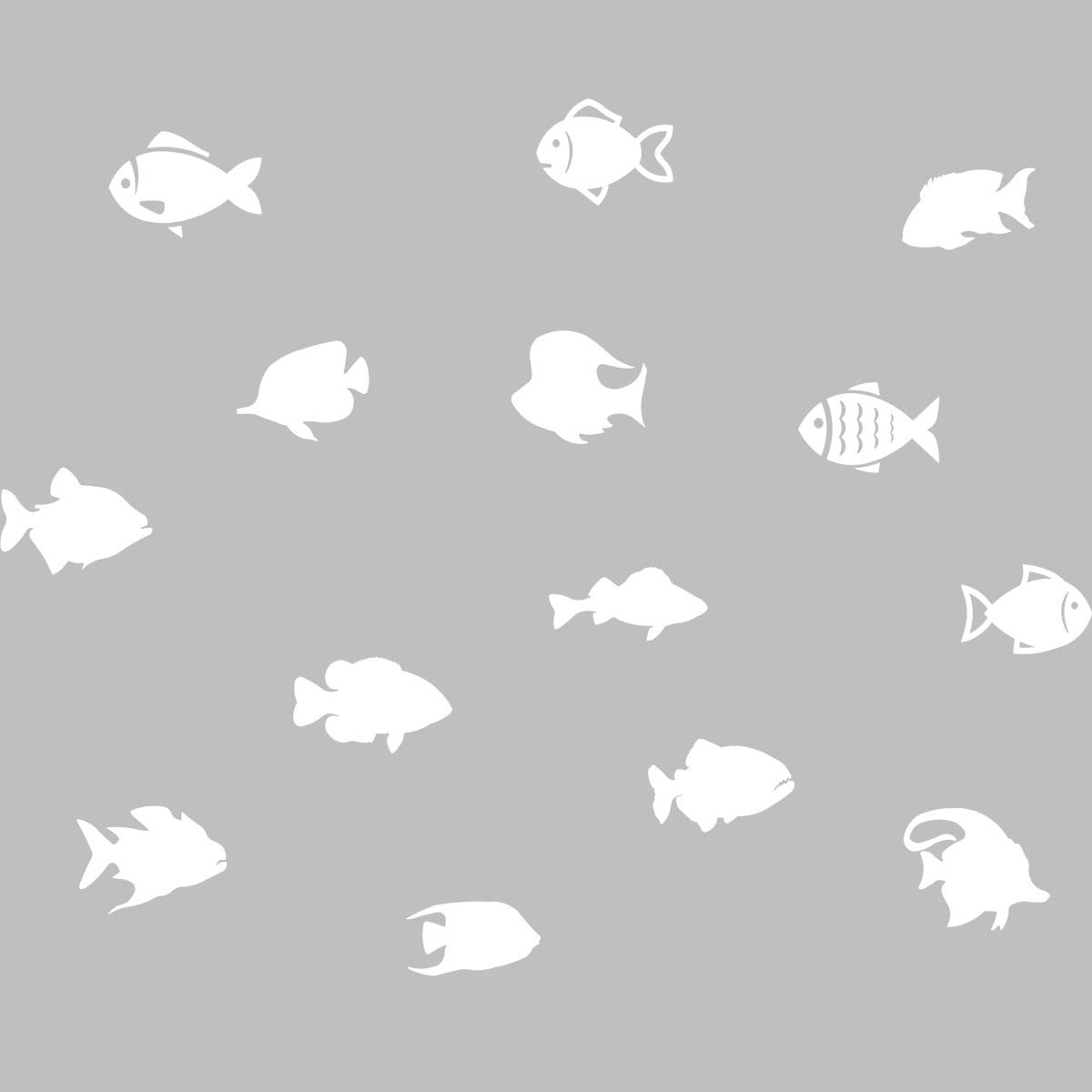 Harriet Bee Boley School of Fish Version 2 Wall Decal (Set of 14) | Wayfair