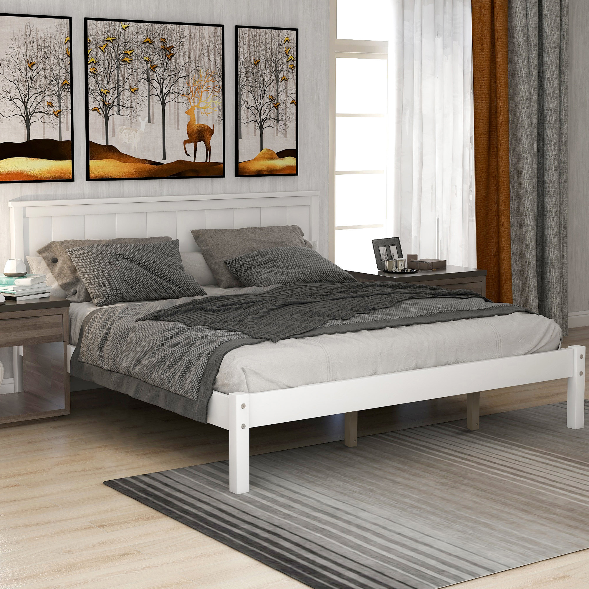 Red Barrel Studio® Shauna Solid Wood Bed & Reviews | Wayfair