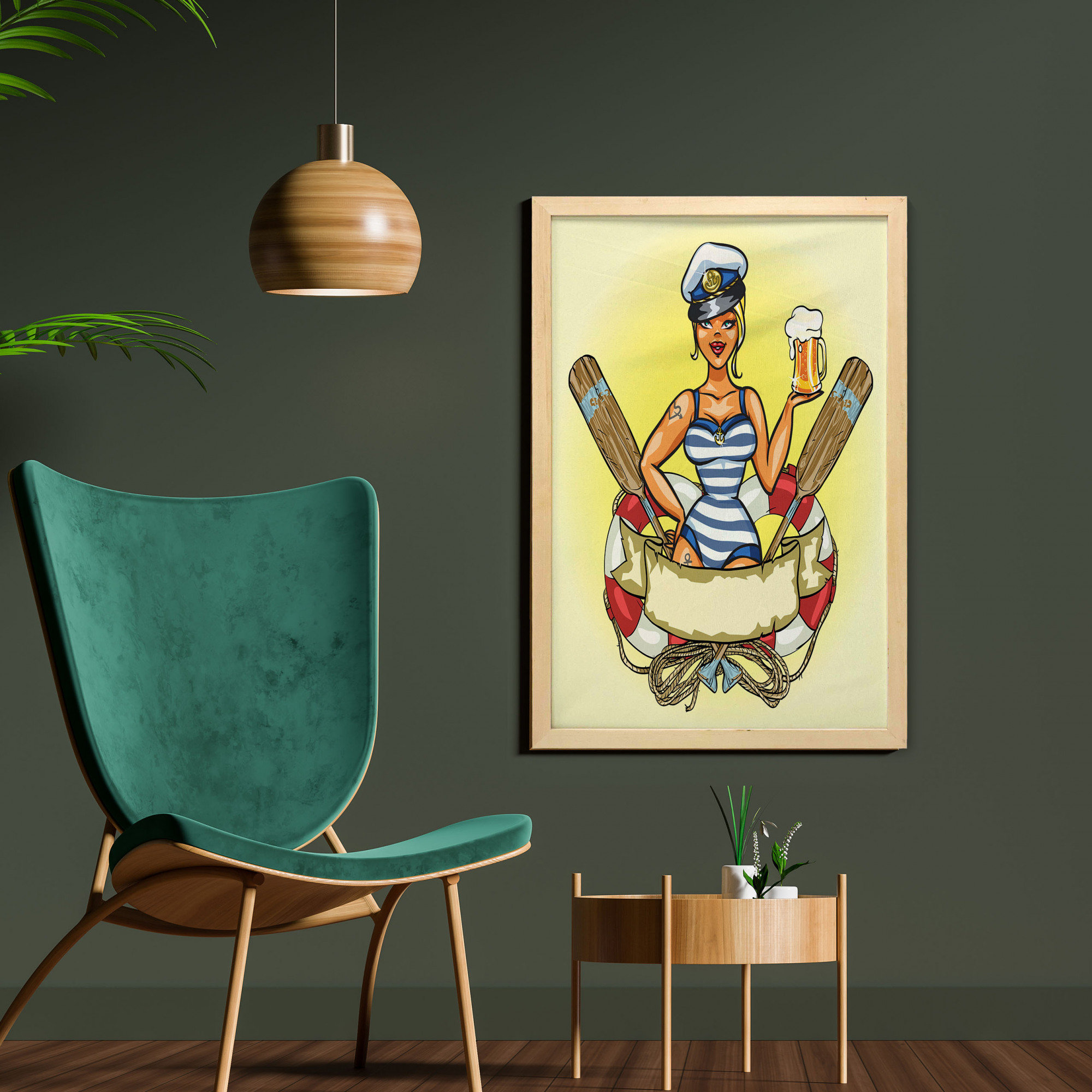 Pin Up Sailor Wallpaper
